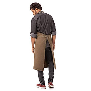 Chef Works Unisex Dorset Chefs Bib Apron, Golden Brown, One Size