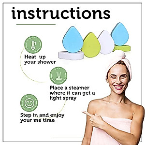 Bundle - 3 Sets of 6 Scented Shower Steamers with Holder - Aromatherapy Bombs - Mother's Day Gift Set -Selfcare for Women, Mom, Girlfriend, Best Friend Who Has Everything