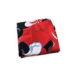 Haru Homie 100% Cotton Kids Reversible Printing Mickey Mouse Couples Duvet Cover 2PCS Bedding Set with Zipper Closure, Twin(No Comforter)