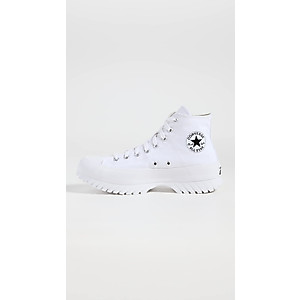 Converse Chuck Taylor All Star Lugged 2.0 Unisex, White/Egret/Black, 8.5 US Women/6.5 US Men