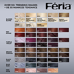 L'Oreal Paris Feria Multi-Faceted Shimmering Permanent Hair Color, Extreme Platinum, Pack of 1, Hair Dye