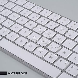 Keyboard Cover Skin Compatible with 2024 Magic Keyboard and Numeric Keypad A3119 MXK73LL/A, Ultra-Thin Apple Magic Keyboard TPU Protector - Transparent