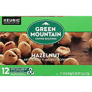 Green Mountain Coffee Roasters Hazelnut Keurig Single-Serve K-Cup pods, Light Roast Coffee, 12 Count