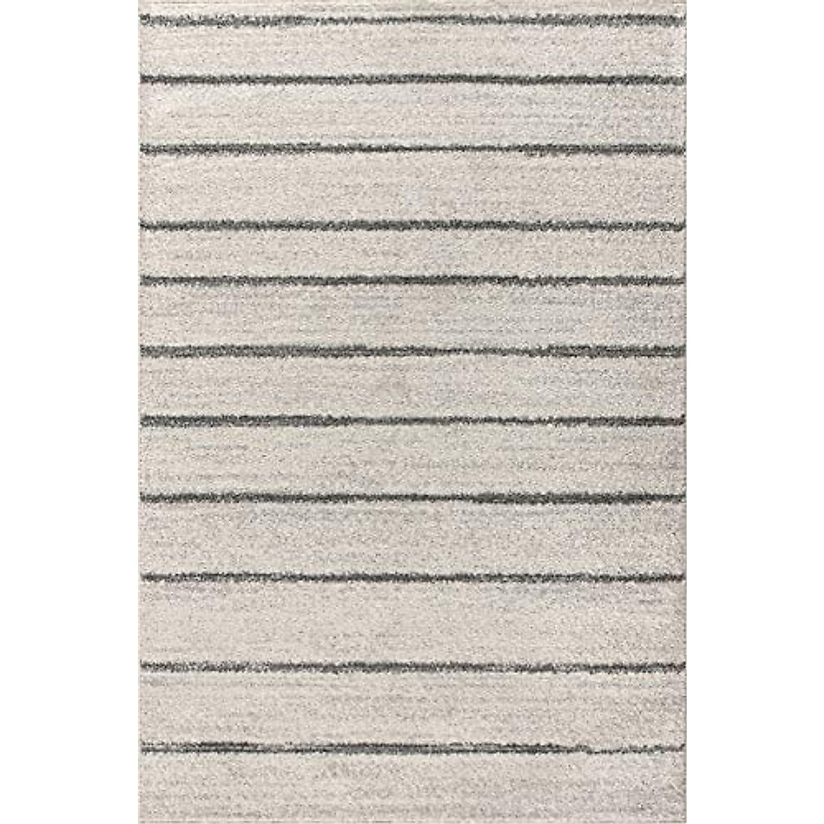 JONATHAN Y MOH201A-8 Williamsburg Minimalist Stripe Indoor Farmhouse Area-Rug Bohemian Minimalistic Easy-Cleaning Bedroom Kitchen Living Room Non Shedding, 8 X 10, Cream,Gray
