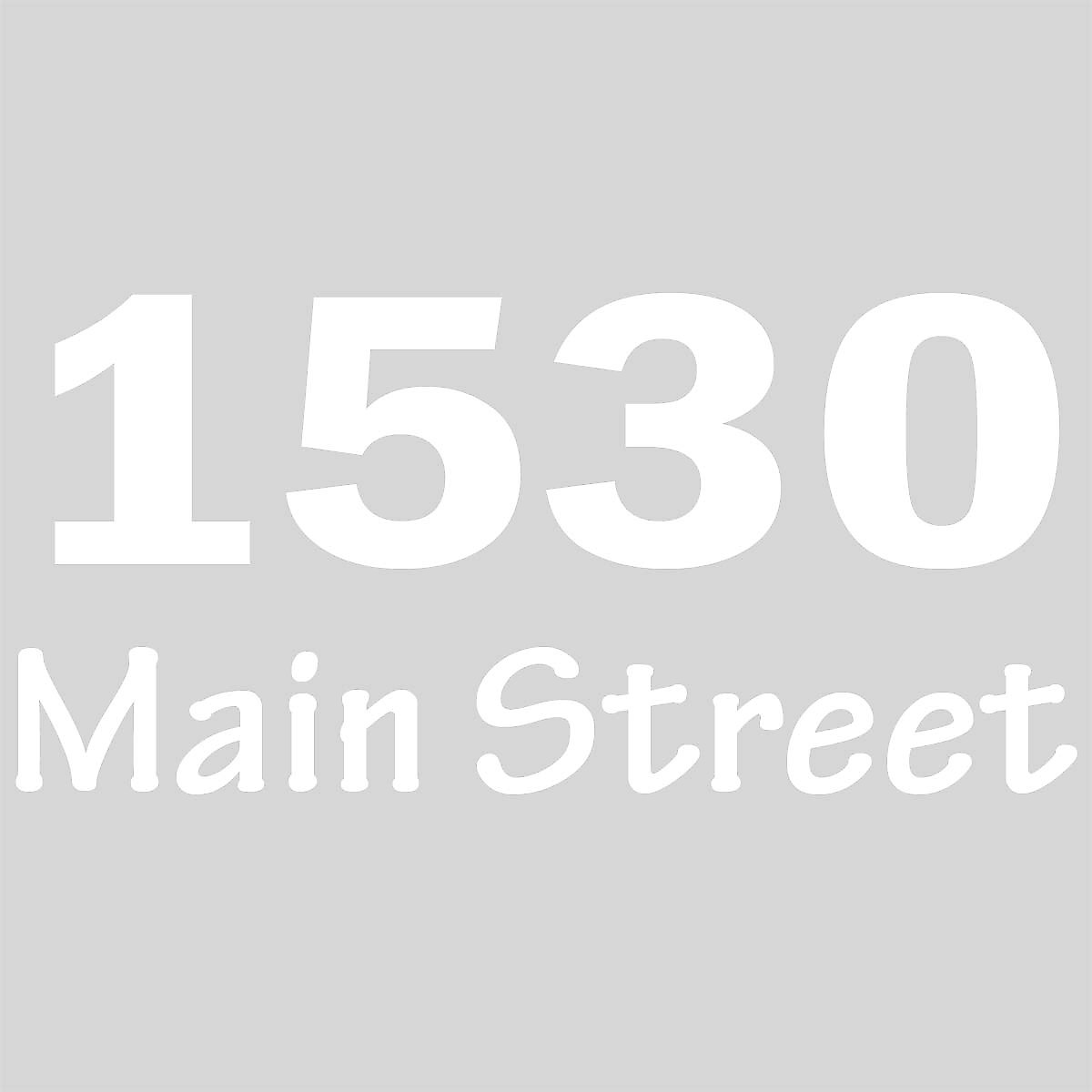 VWAQ Personalized Trash Can Decal Custom Garbage Bin Decor Address Vinyl Sticker - TC14 (White)