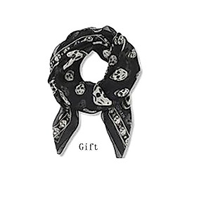 Womens Skull Print PU Leather Hobo Tote Shoulder Bag Package Handbag with Gift