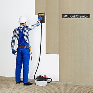 Goplus Wallpaper Steamer Chemical-Free Cleaner for Wallpaper Removal w/ 10FT Hose & Large Steam Plate