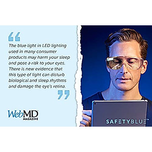 Sleep Savior ® Fitover Glasses - Anti-Blue & Green Blocking Glasses | Better Night Sleep & Reduce Eyestrain