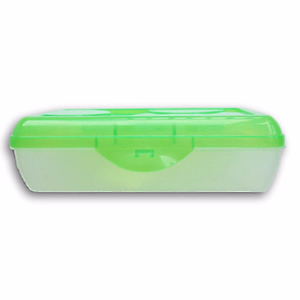 Sterilite Neon Green Pencil Case Box