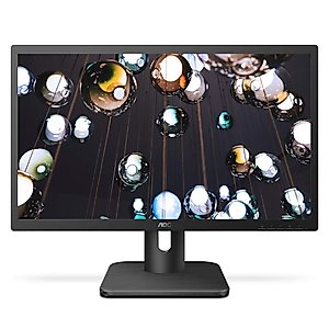AOC 22E1H 21.5" HD 1900x1080 Monitor, 5ms, FlickerFree, HDMI/VGA, VESA Compatible, EPEAT Silver, EnergyStar (Renewed)