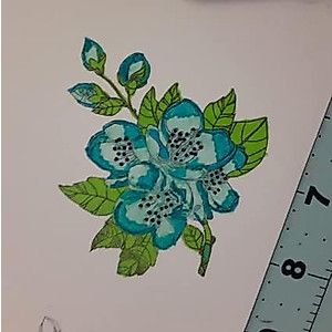 KWELLAM Flowers Clear Stamps for Card Making Decoration and DIY Scrapbooking