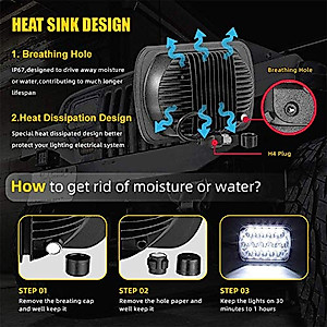 7x6 5x7 LED Lights 2PCS, H6054 LED Lights Rectangle 6054 H5054 Light Hi/Low Sealed Beam for Chevy Blazer Express Van, for Je-ep YJ XJ Cherokee Truck Van