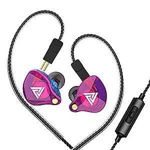 Docooler QKZ VK4 3.5mm Wired Headphones in-Ear Sports Headset Music Earphone in-line Control with Mic Detachable Replaced Cable