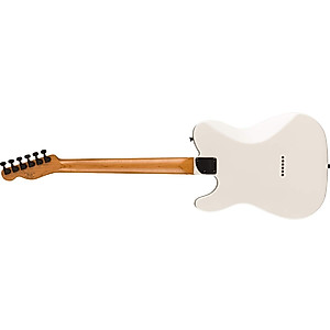 Squier Contemporary RH Telecaster Electric Guitar, with 2-Year Warranty, Pearl White, Roasted Maple Fingerboard, None Pickguard