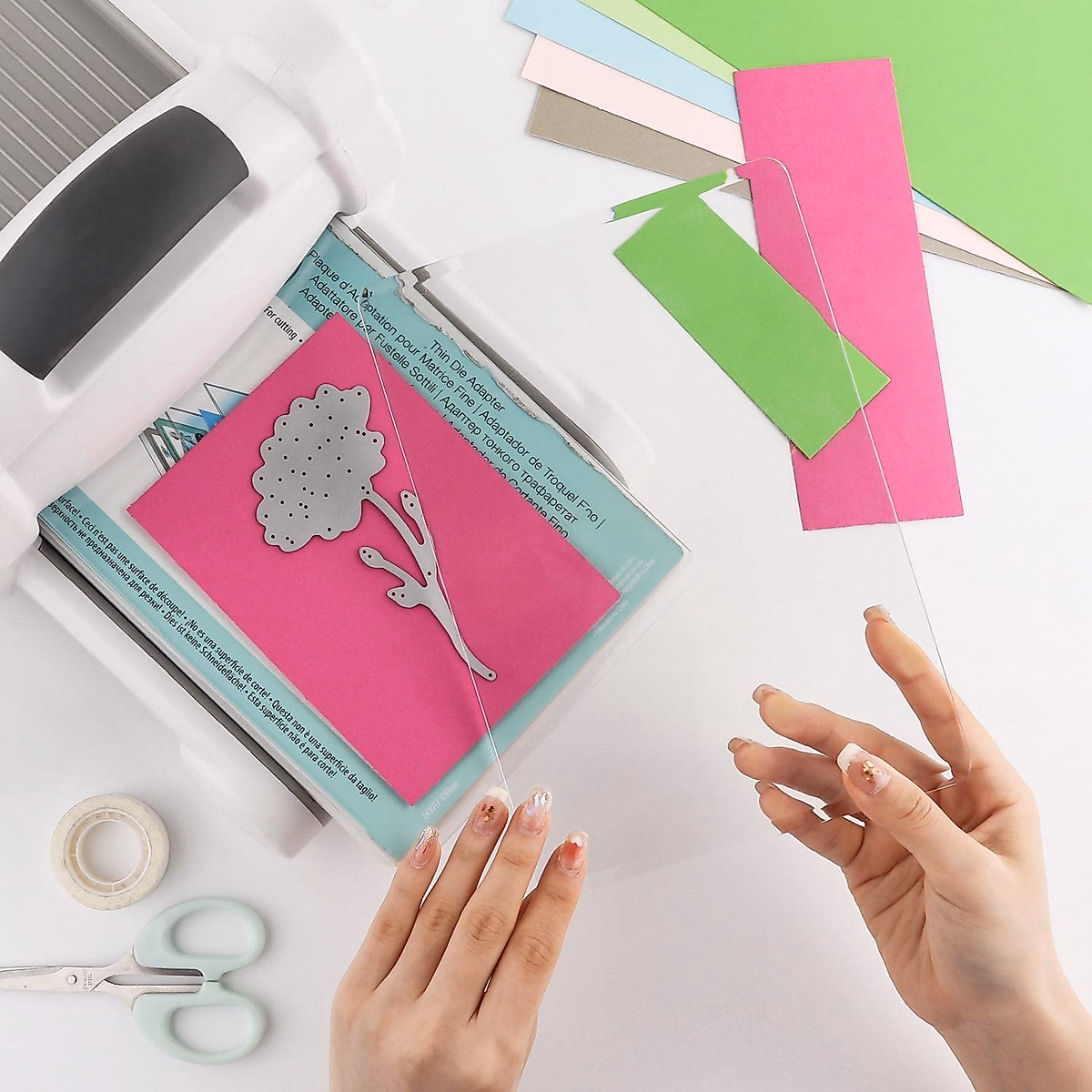 BAOFALI 2 Pcs/1 Pair Standard Cutting Pads for Die Cutting Machine；Clear Polycarbonate Plastic Cutting Plates,Cutting Pads Die Cutting Plates 8 3/4" x 6 1/8" x 1/8 "(22.5 x 15.5 x 0.3 cm)