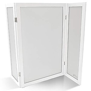 PetFusion ModestCat Litter Box Privacy Screen (3' Tall; 4' Wide, White). Cat Litter Box Furniture Best for Your Cat's Health