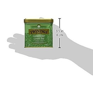 Twinings of London Loose Gunpowder Green Tea, 3.53 Ounce Tin