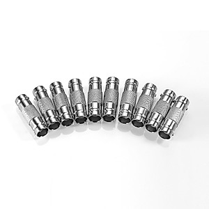 Warmstor 20 Pack BNC Female to BNC Female CCTV Security Camera Adapter Coupler Straight Extender Connector