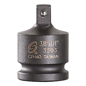 Sunex 3303 3/8-Inch Female x 1/4-Inch Male Super Socket Adapter with Friction Ball