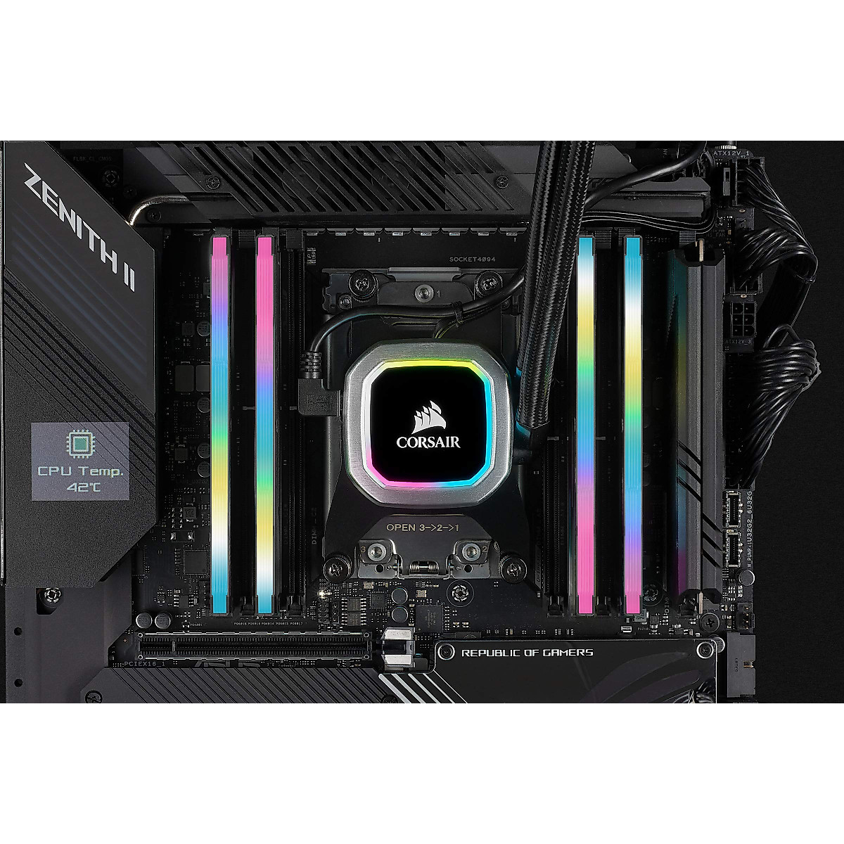 Corsair Vengeance RGB PRO SL 64GB (2x32GB) DDR4 4000MHz C18 Optimized for AMD Ryzen Desktop Memory (10 Ultra-Bright RGB LEDs, Custom Performance PCB, Tight Response Times, Intel XMP 2.0) Black