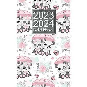 Pocket Planner 2023-2024: Small Size Monthly Calendar for Purse | 18 Months from July 2023 to December 2024.