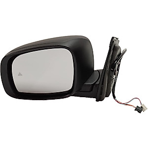 Kool Vue Driver Side Power Heated Mirror for Dodge Grand Caravan 2009-2019 With Signal Light & Blind Spot Monitor Paintable
