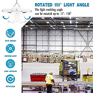 WEINATECH 2FT LED Garage Lights Shop Light LED Dimmable,100W 5000K Daylight Beam Angle Adjustable Linear High Bay Lights,Led Shop Lights for Workshop,Warehouse,Garage,Workbench,Supermarket(1 Pack)