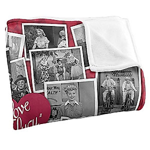Trevco I Love Lucy Time After Time Silky Touch Super Soft Throw Blanket 36" x 58"