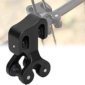 Tihebeyan Archery Cable Slide,Compound Bow String Splitter Roller, Outdoor Hunting Shooting Archery Glide Replacement Separator(black)