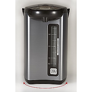 Zojirushi Micom Water Boiler & Warmer, 135 oz. / 4.0 Liters, Silver