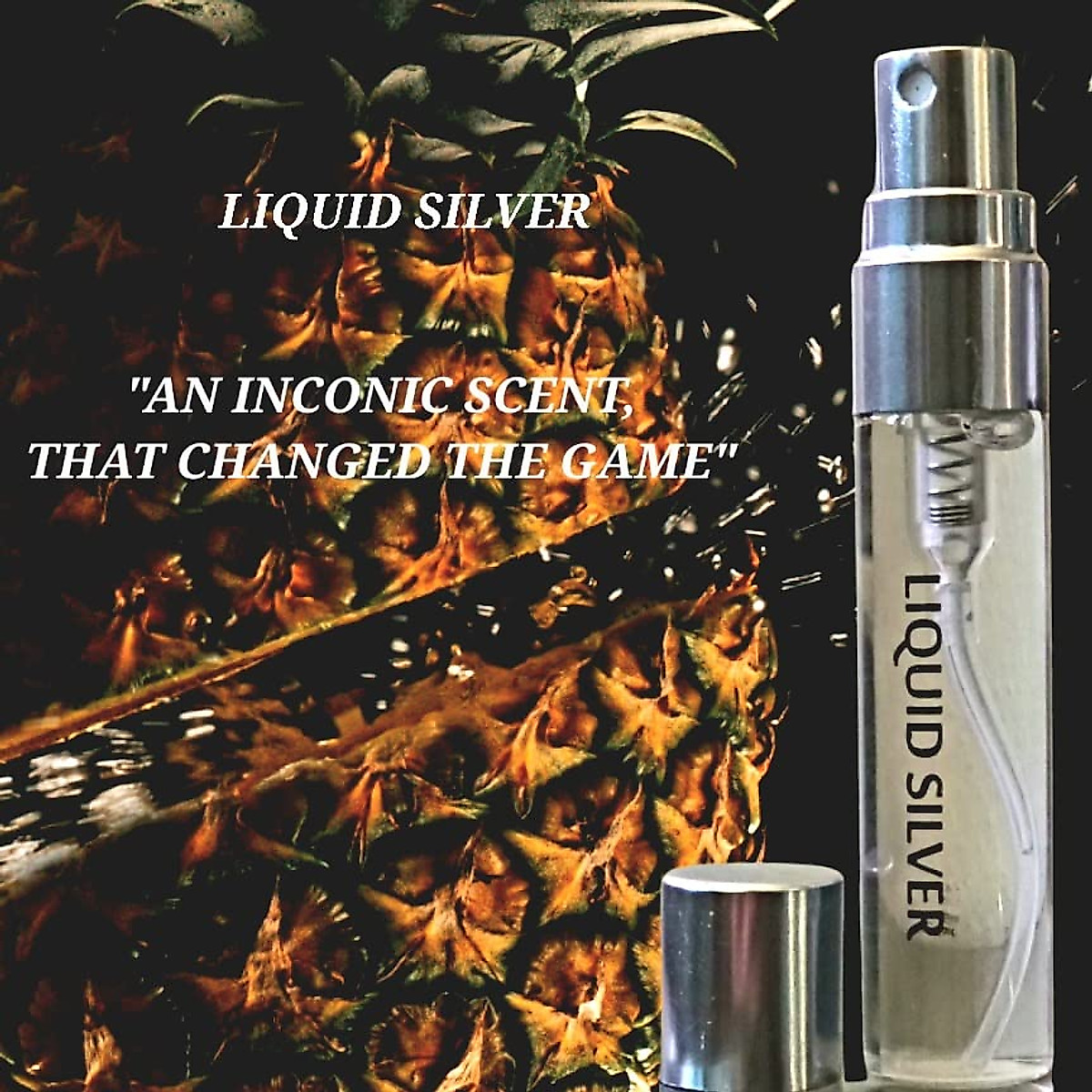 Cover Scent For Men Patented Unmatched Male Inspired Cologne Fragrance "Liquid Silver" Pure Raw Attraction Perfume Spray by"S1CK"