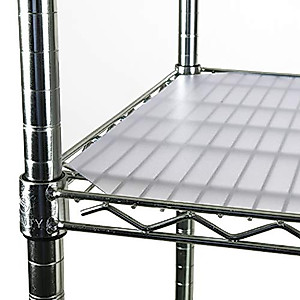 PVC Shelf Liners for Wire Shelving, 4 Pack, Clear Shelf Liners, for Shelf Size 60" x 24" (Actual Cut Size 59" x 23")