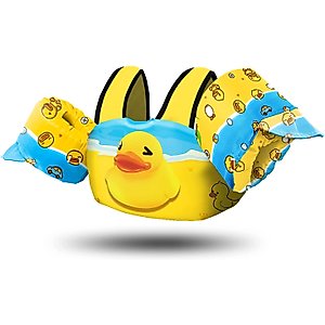 Chriffer Kids Swim Vest Life Jacket for 22-66 Pounds Boys and Girls, Toddler Floaties with Shoulder Harness Arm Wings for 2,3,4,5,6,7 Years Old Baby