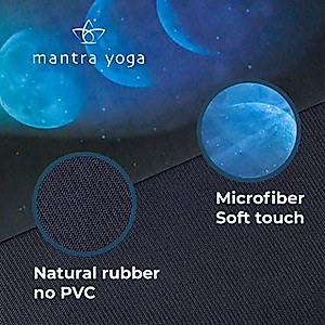 Mantra Yoga Travel PRO 1.5mm - Foldable Fitness & Exercise Mat with Bag | Lightweight, Compact & Eco-Friendly | Non-Slip & Washable | For All Types of Yoga | 72" L x 24" W
