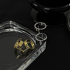 Personalized Double Hinged Loop Activity Rings for Women Men Punk Gothic Statement Knuckle Joint Flexible Bending Stackable Middle Tial Finger Rings Fashion Minimalist Jewelry BFF Birthday Gifts