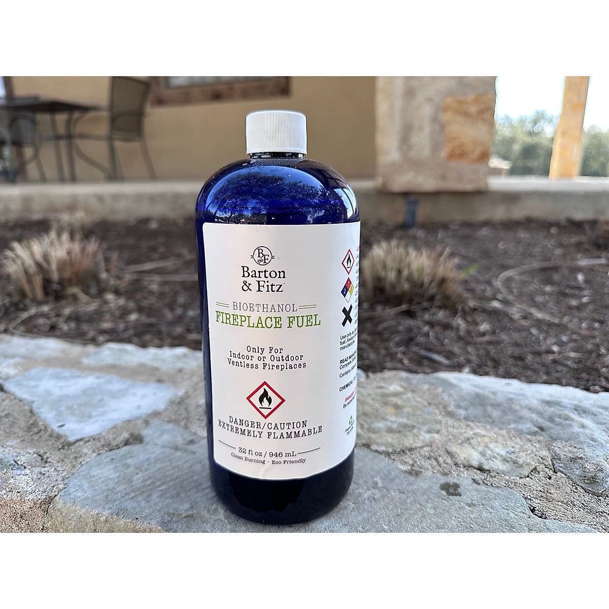 Fireplace Fuel, Ventless, Bio-Ethanol, Clean Burning/Eco-Friendly (1000mL /32 oz.) - (Pack of 16)