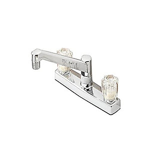 Delta Faucet PSF0100 Two Handle Kitchen Faucet, Plastic, Chrome