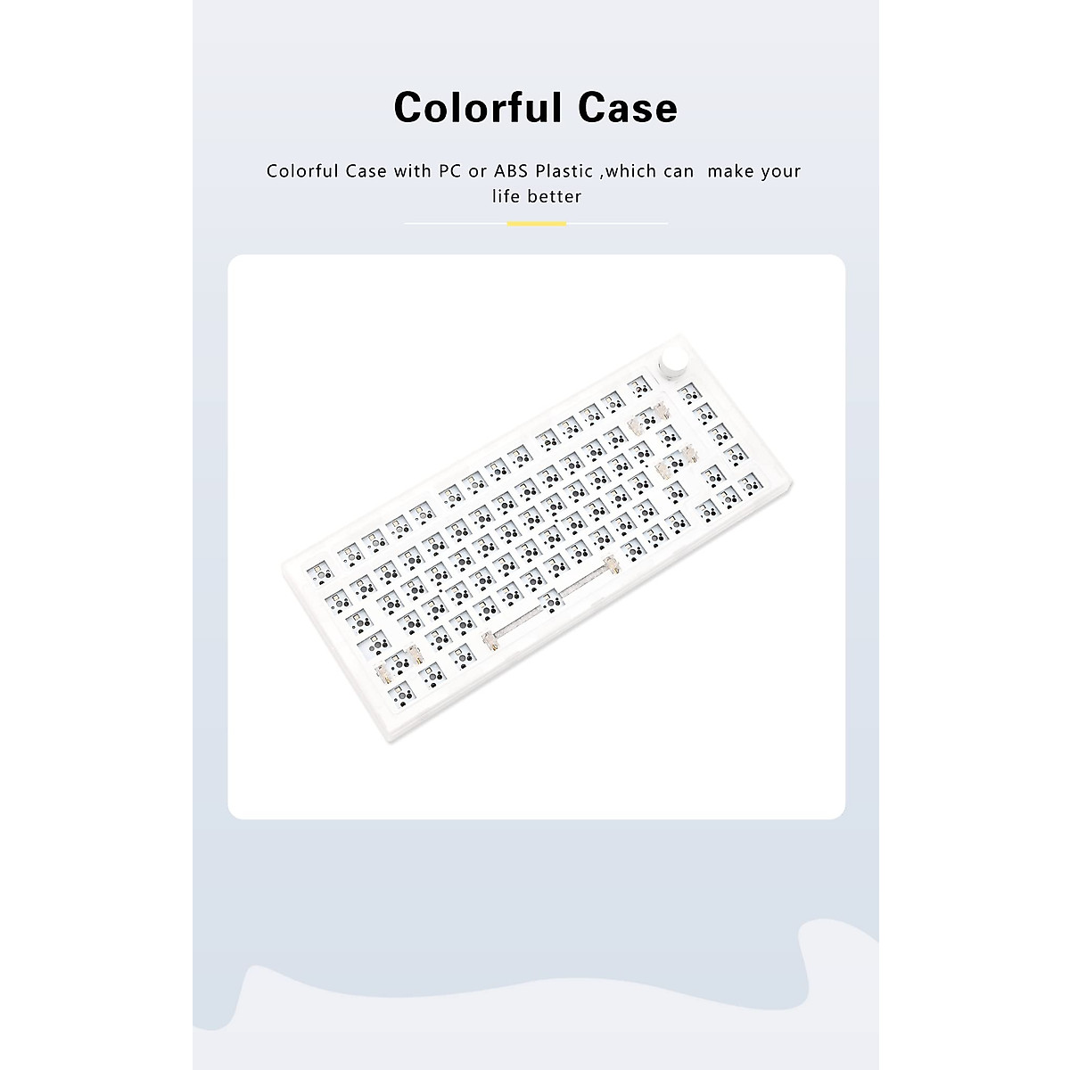 KPREPUBLIC NextTime X75 75% Gasket Mechanical Keyboard kit PCB Hot Swappable Switch Lighting effects RGB switch led type c Next Time 75 (X75 White Barebone Kit x1)