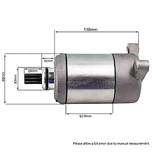Starter for Polaris Sportsman Ranger Magnum Trail Blazer Trail Boss 1995-2014 335 325 400 425 450 500 ATVS Replaces Polaris 3090188 3084981 57-2688，Smu0061 18645 18645N Starter