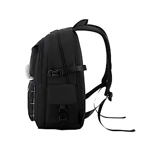 Acmebon Girl Roomy Fashion Laptop Backpack Casual Daily Backpack for Women Black