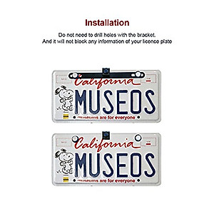 ATOTO AC-4486 Waterproof High Definition Hidden/Concealed License Plate Car Rear View Camera