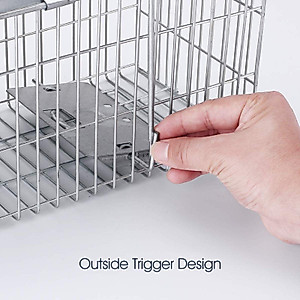 Faicuk Heavy Duty Squirrel Trap Chipmunk Trap Rat Trap and Other Similar-Size Rodents - 16.3” x 6” x 6.7”