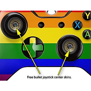 WraptorSkinz Decal Style Vinyl Skin Wrap compatible with XBOX One Original Wireless Controller Rainbow Stripes - (CONTROLLER NOT INCLUDED)