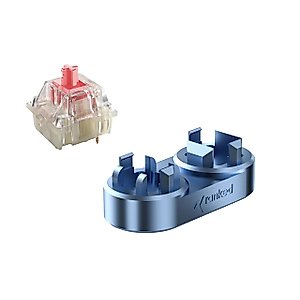 Bundle of 90 Cherry MX RGB Silent Red Switches for Mechanical Gaming Keyboards & Ranked Premium CNC Machined Switch Opener