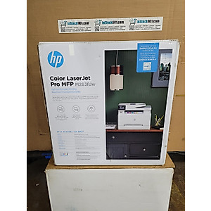 HP Laserjet Pro MFP M283fdw Wireless All-in-One Color Laser Printer, Mobile Print&Scan&Copy&Fax, Duplex Print, 22ppm, 2.7" Touchscreen, Wi-Fi, Compatible with Alexa(7KW75A), Lanbertent Printer Cable