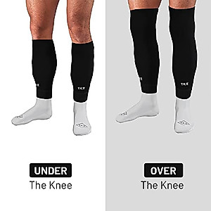 Tekkerz Leg Sleeve Compatible with Grip Socks Best Alternative to Soccer, Football, Hockey, Rugby Athletic Socks
