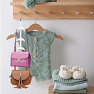 2 Packs Purse Hanger Organizer for Closet - Handbag Hanging Storage Organization Rotatable 360 Degree Shoulder Bag | Crossbody Bag | Tote Bag Organizer for Closet System, Wall