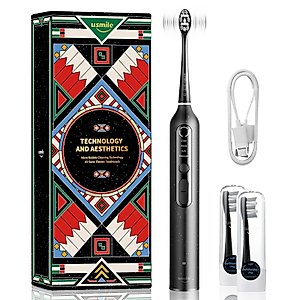 usmile Electric Toothbrush, Sonic Electric Toothbrush with Smart 3D Display, 4 Modes and 3 Intensities, Built-in Timer, U3 Black