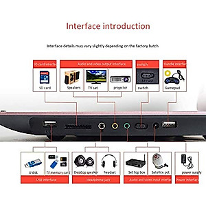 Chang 22 Inch Portable DVD Player,with 18" Swivel Ultra-Thin High-Definition Display Screen Remote Control and Travel Bag Included,Pink