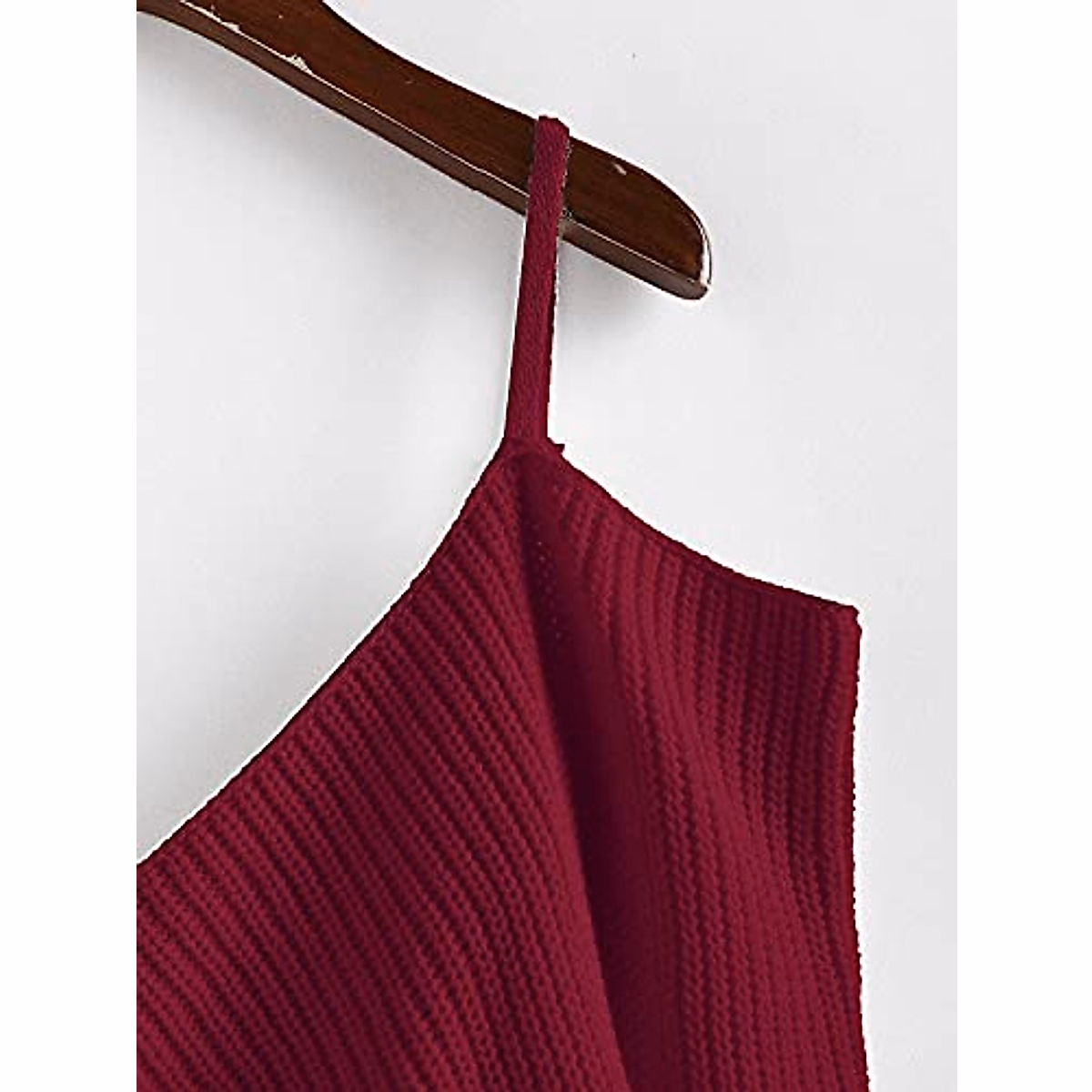 ZAFUL Women's Cold Shoulder Twist Knot Pullover Sweater V Neck Criss Cross Long Sleeve Cami Knitted Jumpers Crop Tops